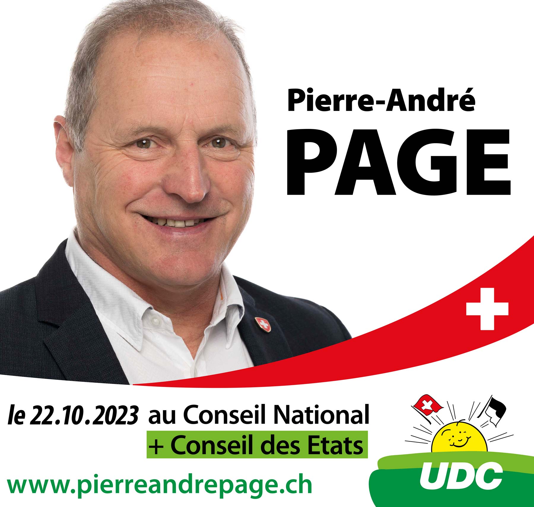 SVP Schweiz - Wahlen23 – Pierre-André Page